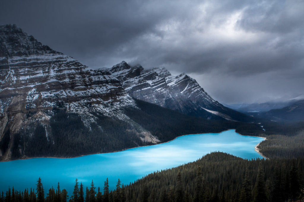 Národní park Banff, Alberta, Kanada. Lake Louise a Jasper